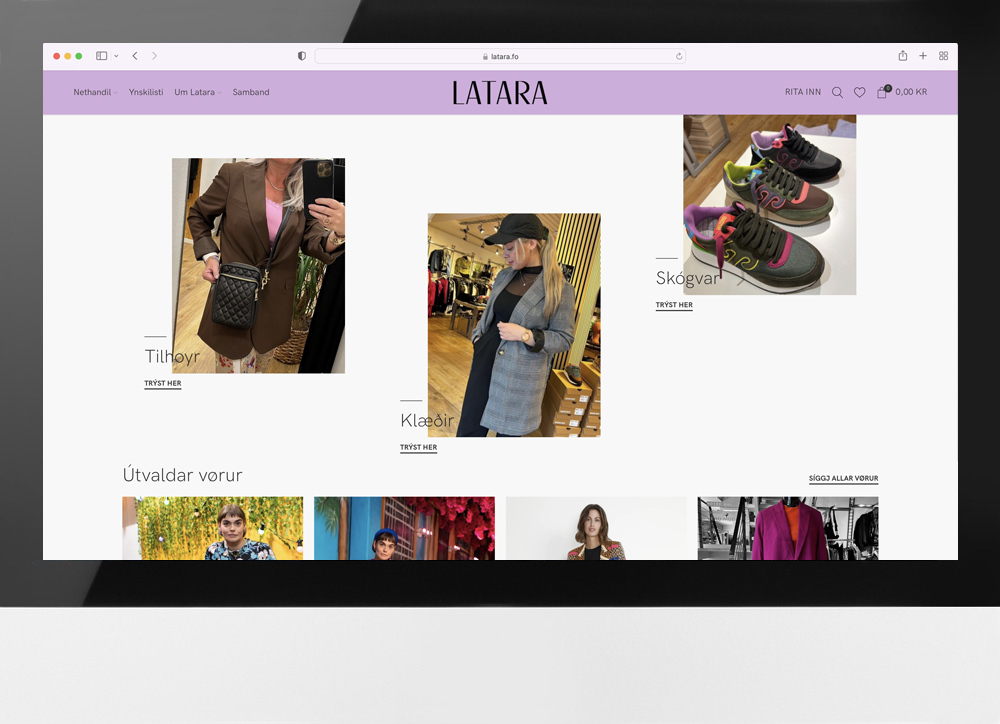 Nethandil til Latara - Else grafiskur sniðgevi